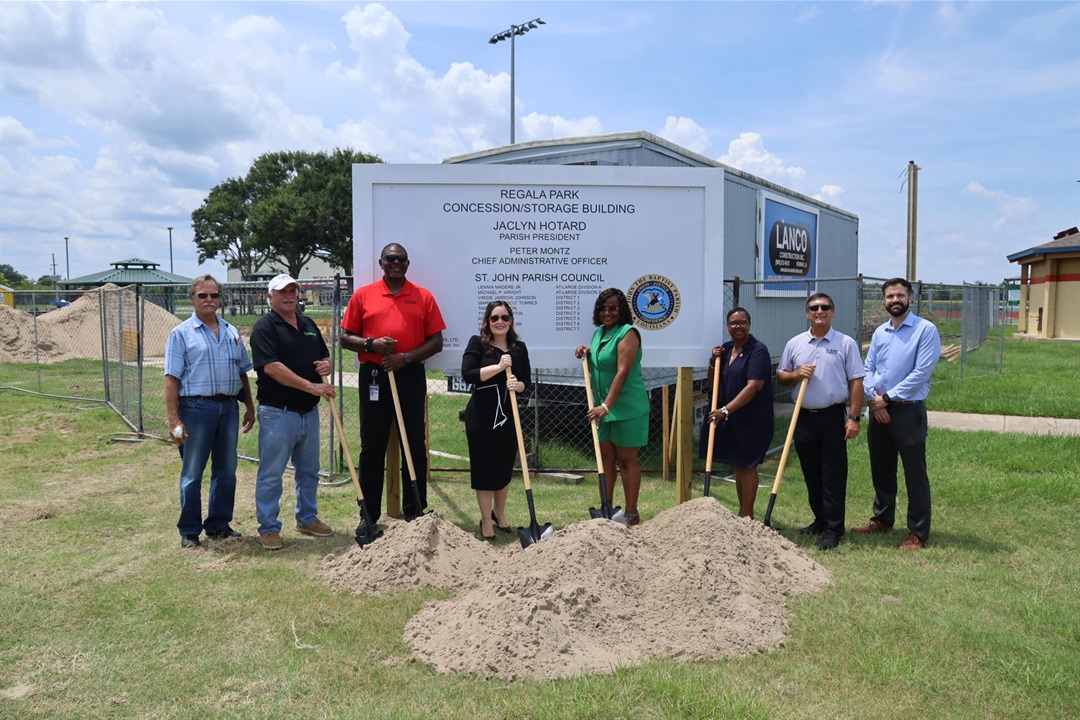 Groundbreaking: Regala Park Concession Stand St. John the Baptist Parish